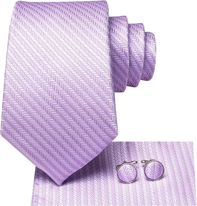 Violet Wedding Prom Necktie Set-LBWH1455 | Toramon Necktie Company ...