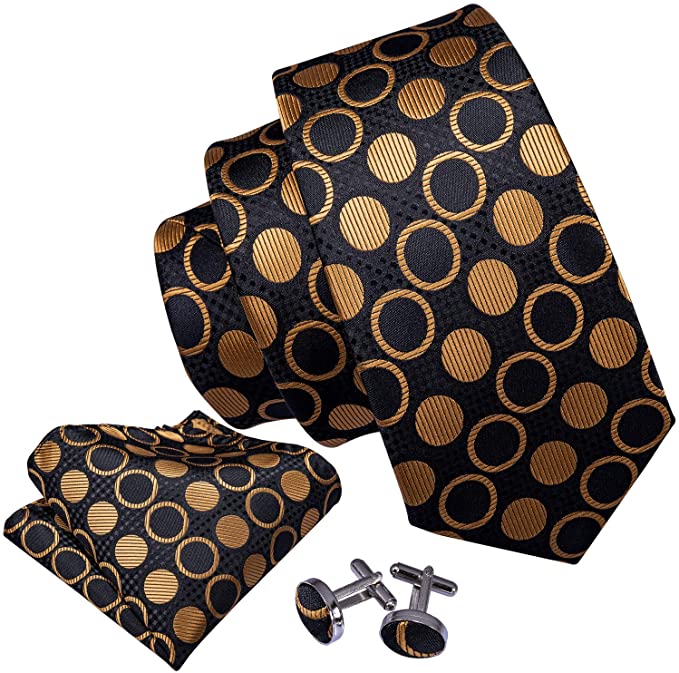 Black and Gold Polka Dot-LBW610 | Toramon Necktie Company | Men’s ...